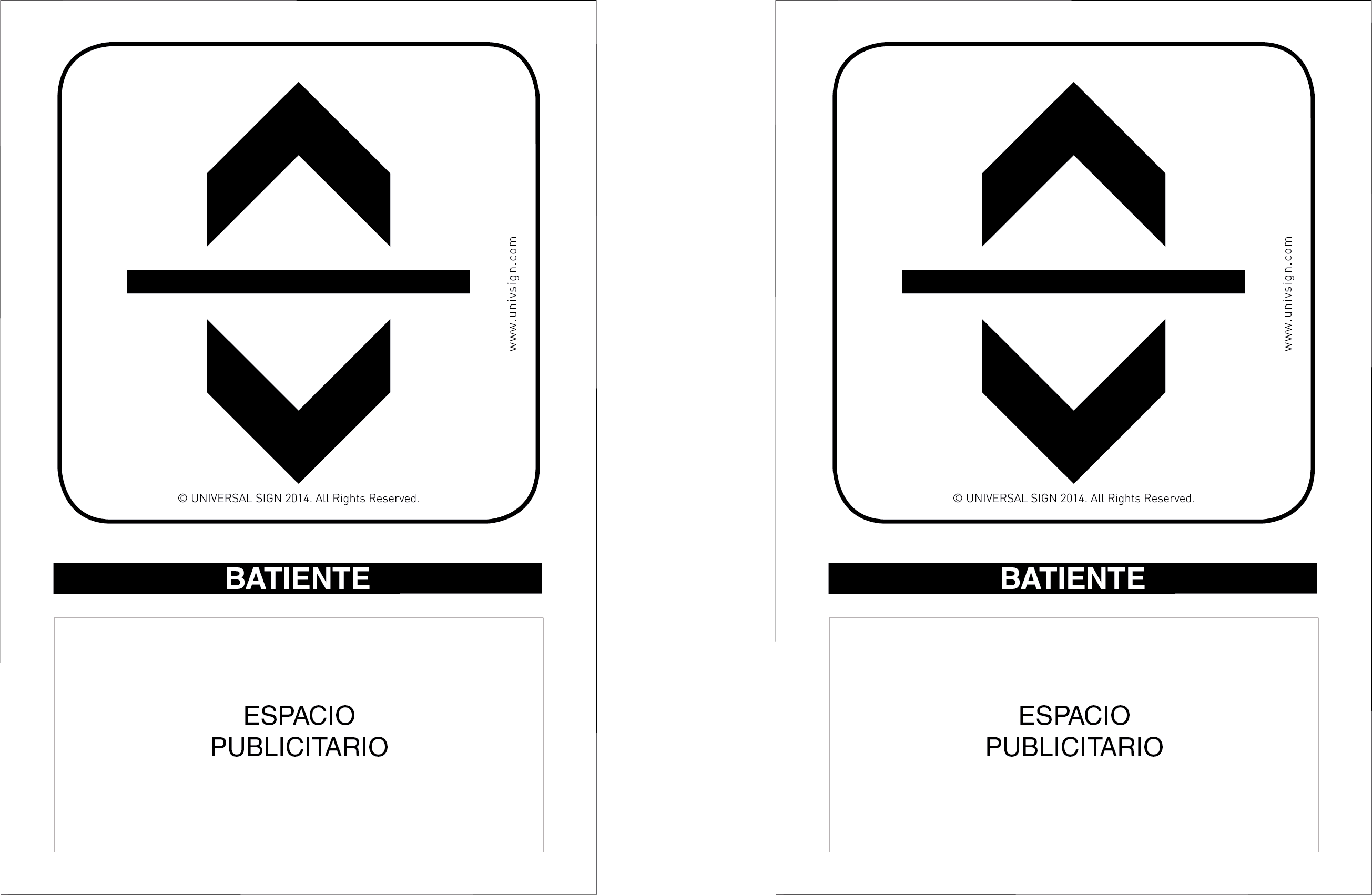 2 Se al ticas 10 X 15 Cm Con Publicidad Con Texto Tutor Con Braille 2 Se al ticas 10 X 15 Cm Con Publicidad Con Texto Tutor Con Braille